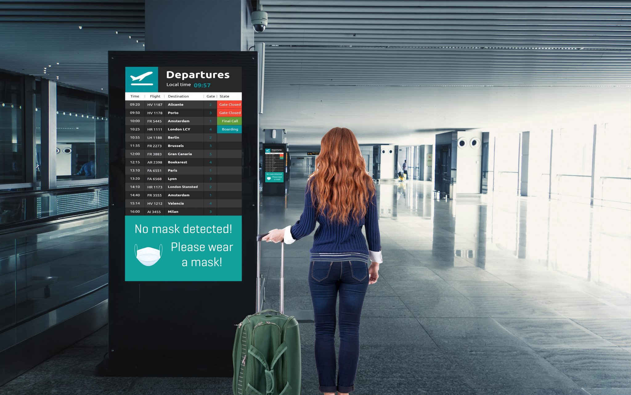 Social Safety Signage powered by PADS4 FIDS - FIDS.com